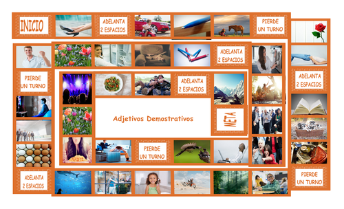 Demonstratives Spanish Legal Size Photo Board Game | Teaching Resources