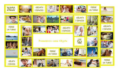 Object Pronouns Spanish Legal Size Photo Board Game | Teaching Resources