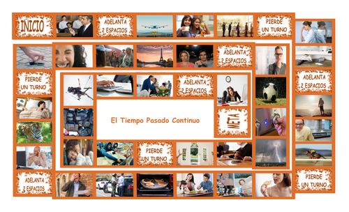 Past Perfect Tense Spanish Legal Size Photo Board Game | Teaching Resources