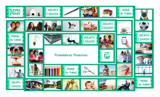 Possessive Pronouns Spanish Legal Size Photo Board Game | Teaching ...