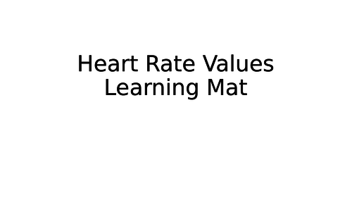 Cardio-Vascular Learning Mat Pack | Teaching Resources