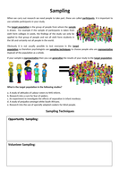 AQA A Level Psychology - Research Methods (Sampling) | Teaching Resources