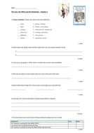 The Lion, The Witch and The Wardrobe Reading Comprehension Questions ...