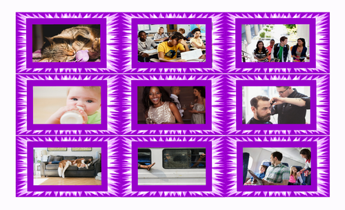 Future Simple Tense with Going To Spanish Legal Size Photo Card Game ...