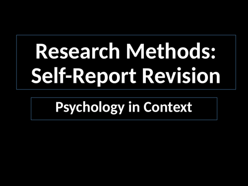 AQA A Level Psychology - Research Methods Bundle | Teaching Resources
