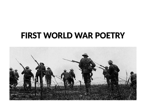 KS3 Scheme analysing First World War Poetry | Teaching Resources