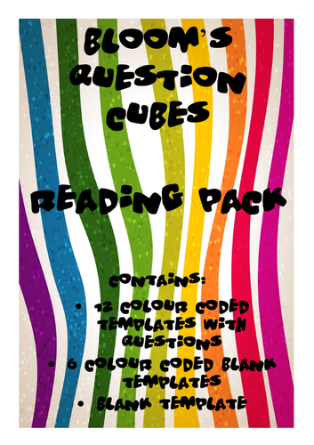 Bloom's Reading Cubes and Bloom's Activity Cubes - bundle | Teaching ...
