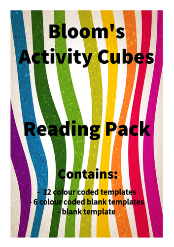Bloom's Reading Cubes and Bloom's Activity Cubes - bundle | Teaching ...