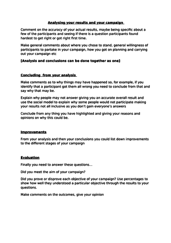 Health Promotion Campaign; How to write objectives and evaluate the ...