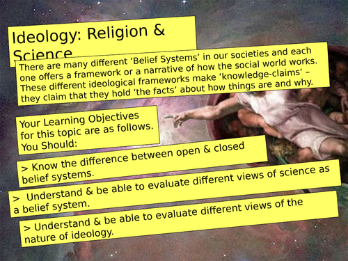 Ideologies, Science and Religion PP1 | Teaching Resources