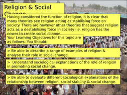 Religion & Social Change | Teaching Resources