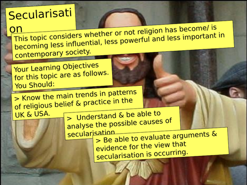 Secularisation PP1 | Teaching Resources