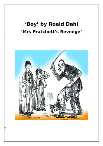 Roald Dahl ‘Boy’ – ‘Mrs Pratchett’s Revenge’ Comprehension Questions ...