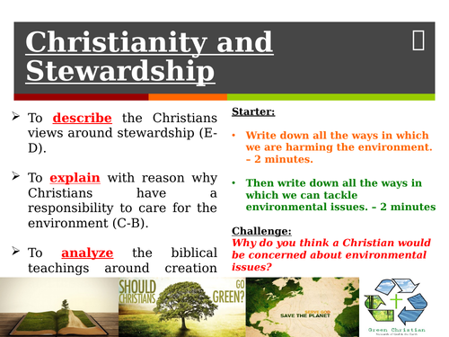 Christianity and Stewardship | Teaching Resources