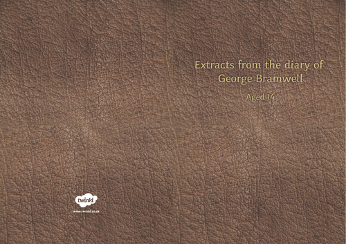 Diary entry lesson (Goodnight Mr Tom) Year 6 | Teaching Resources