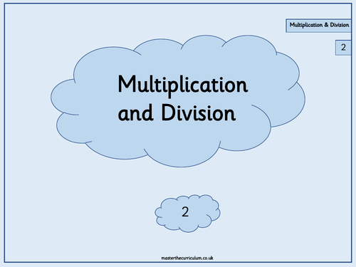 Year 2- Multiplication and Division Fluency Teaching Slides- Block 4 ...