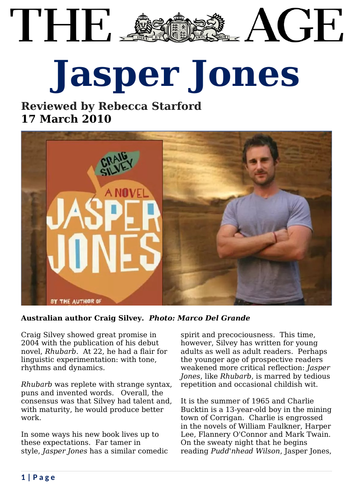 Book review: Jasper Jones | Teaching Resources