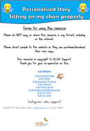 ELSA SUPPORT - Personalised story - Sitting on my chair properly ...