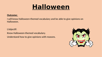 Halloween French lesson | Teaching Resources