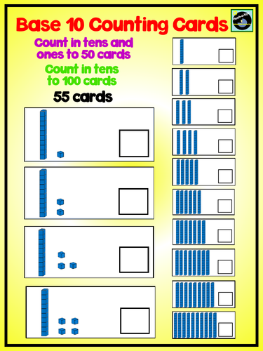 Base 10 Counting Cards | Teaching Resources
