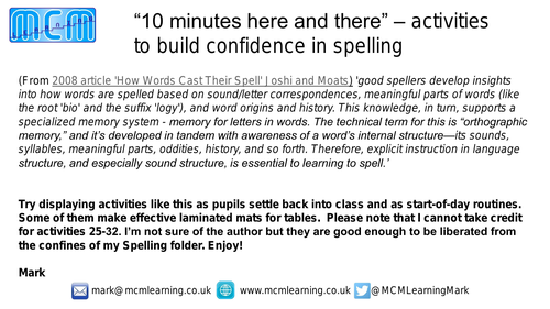 A bundle of key stage 2 and 3 spelling resources | Teaching Resources