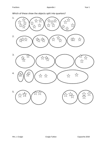 Year 1 - Fractions unit of work, SEN, Dyscalculia | Teaching Resources