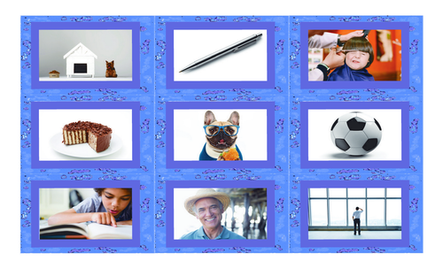 Possessive Pronouns Spanish Legal Size Photo Card Game | Teaching Resources