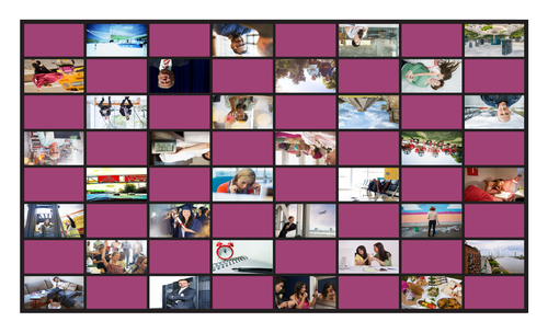 Future Perfect Continuous Tense Spanish Legal Size Photo Checkers Game ...