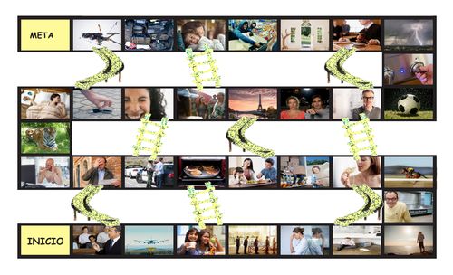 Past Perfect Tense Spanish Legal Size Photo Chutes and Ladders Game ...