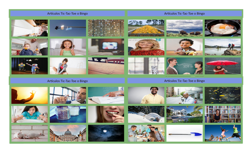 Articles Spanish Legal Size Photo Tic-Tac-Toe-Bingo Game | Teaching ...