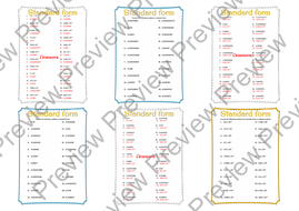 Converting standard form worksheets | Teaching Resources