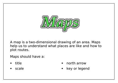 Map skills posters | Teaching Resources