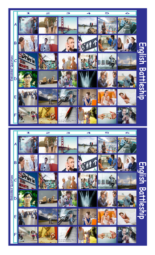 Embedded Questions Legal Size Photo Battleship Game | Teaching Resources