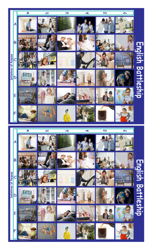 Infinitives of Purpose Legal Size Photo Battleship Game | Teaching ...