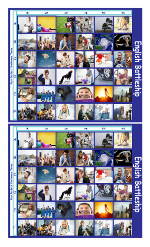 Past Perfect Continuous Tense Legal Size Photo Battleship Game ...