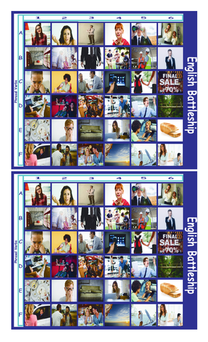 Phrasal Verbs Legal Size Photo Battleship Game | Teaching Resources
