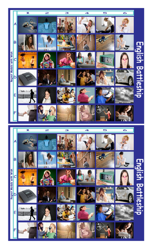 Regret Modals with Wish Legal Size Photo Battleship Game | Teaching ...