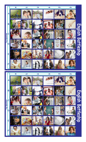 Tag Questions Legal Size Photo Battleship Game | Teaching Resources