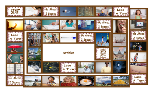 Articles Legal Size Photo Board Game | Teaching Resources