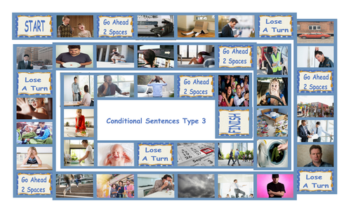 Conditional Sentences Type 3 Legal Size Photo Board Game | Teaching ...