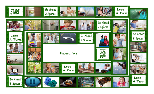 Imperatives Legal Size Photo Board Game | Teaching Resources