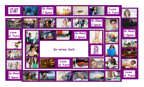 So versus Such Legal Size Photo Board Game | Teaching Resources