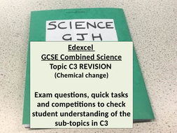 Edexcel GCSE Combined Science Topic C3 (Chemical change) REVISION ...