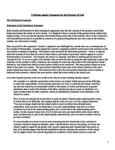Arguments Against the Existence of God worksheet | Teaching Resources