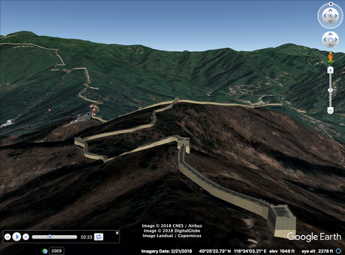 The Great Wall of China with Google Earth Tours | Teaching Resources