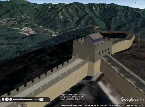 The Great Wall of China with Google Earth Tours | Teaching Resources