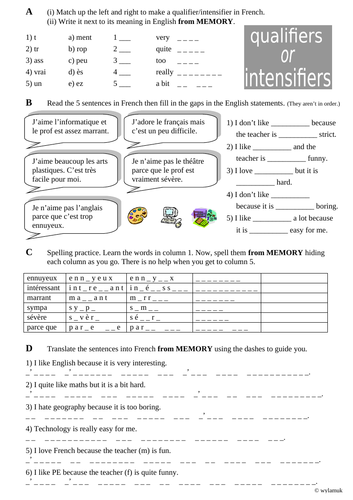 Studio 1, Module 2, C'est génial ! pp. 30, 31 | Teaching Resources