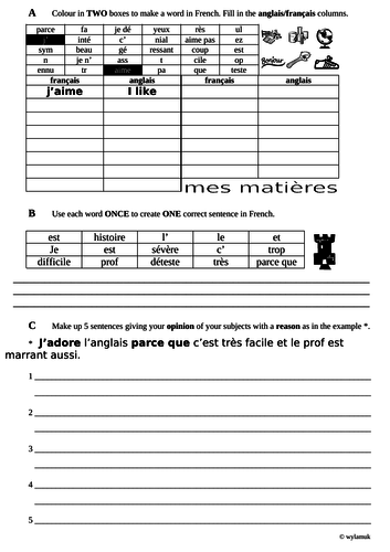 Studio 1, Module 2, C'est génial ! pp. 30, 31 | Teaching Resources