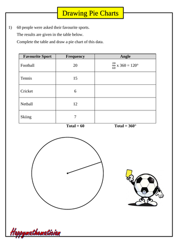 Drawing Pie Charts | Teaching Resources