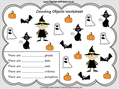 Halloween Counting Objects | Teaching Resources